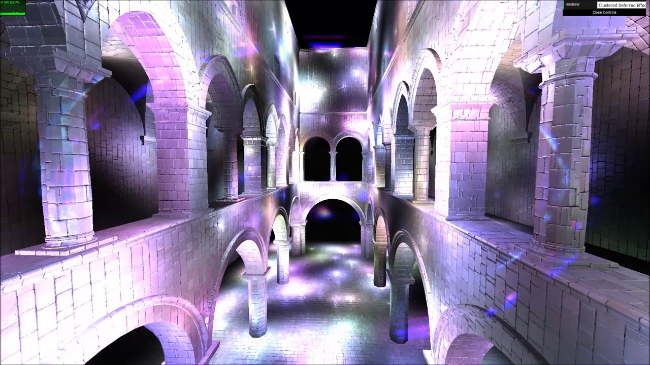 Clustered Deferred Rendering with Lensflare