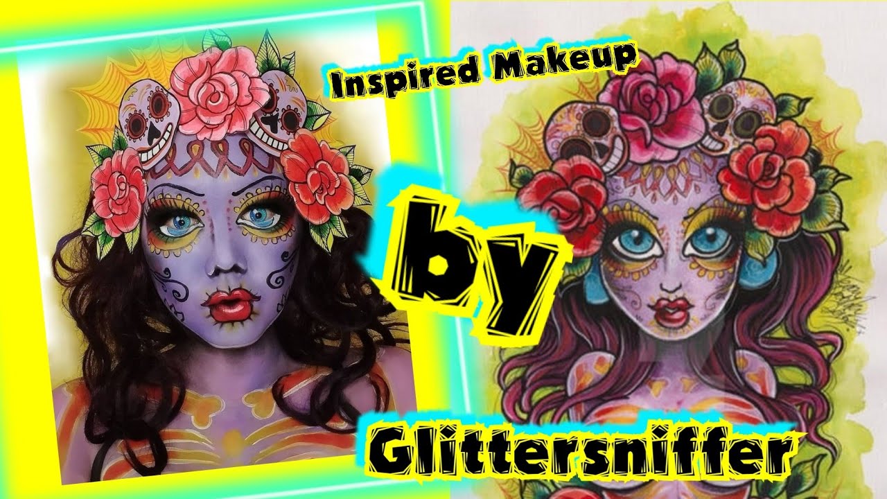 Sugar skull makeup inspired by Glittersniffer l Deviant Art