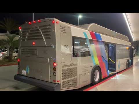 San Diego Int'l Airport Shuttle 2015 #110 El Dorado Axess@Car Rental Terminal Headed to Terminal 2