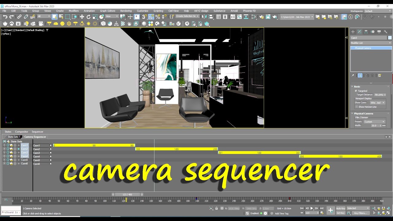 camera sequencer #animation #3dsmax #camera