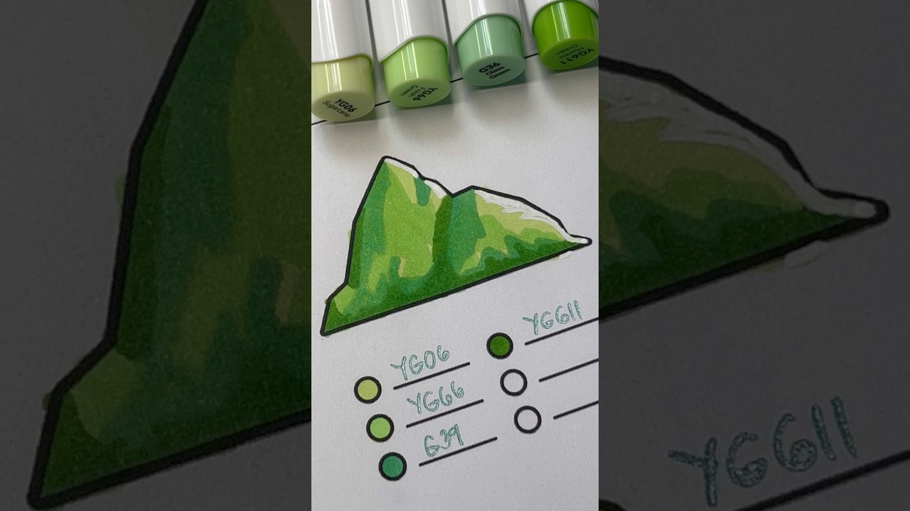 How to color mountain #coloring #howtocolor #coloringtutorial