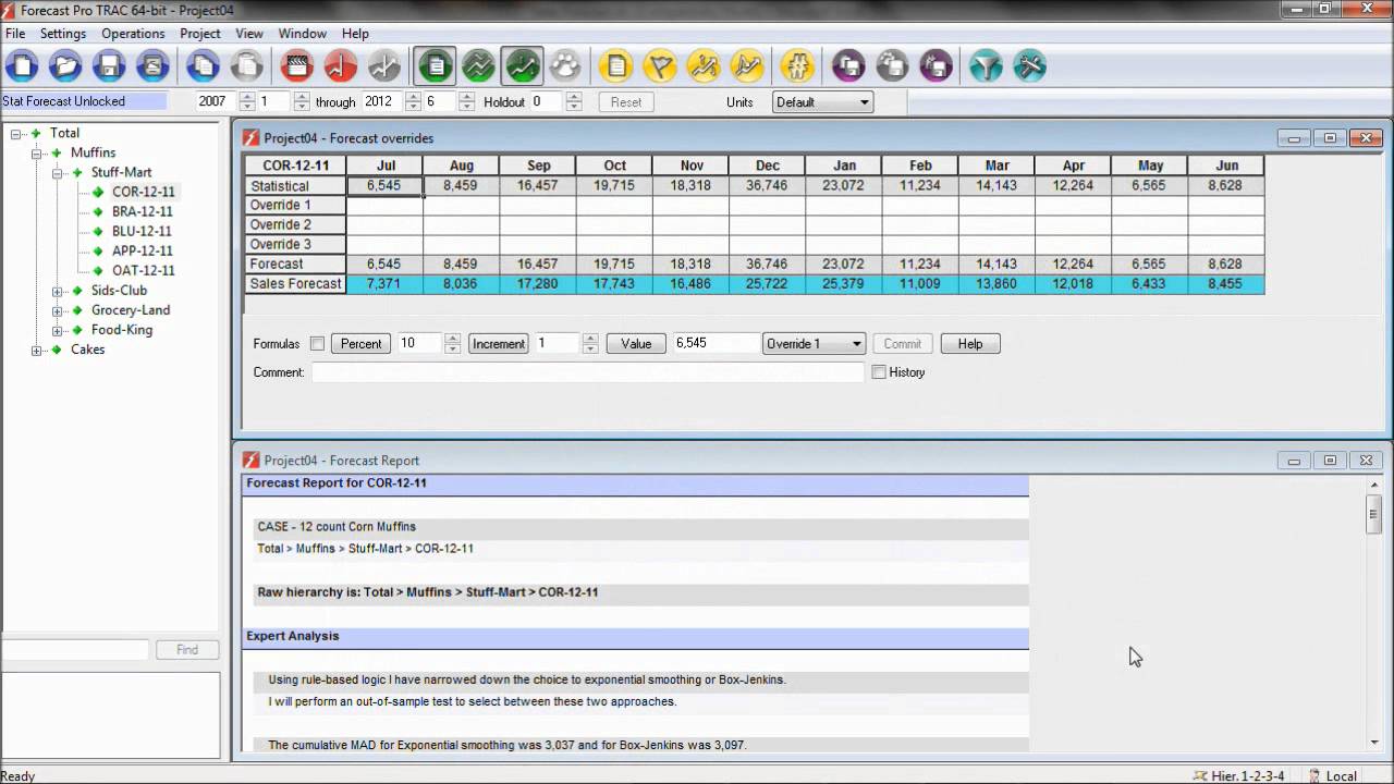 Forecast Pro TRAC V3 - Importing External Data