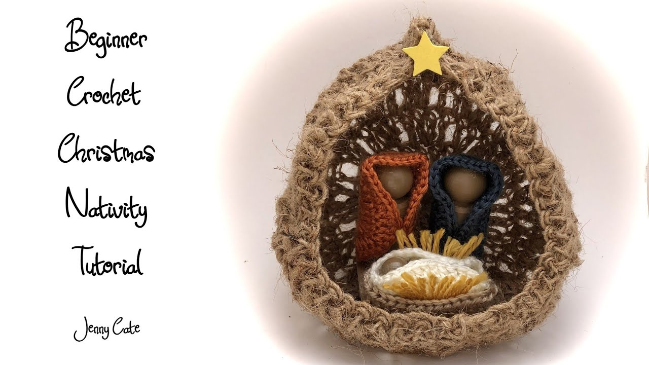 Beginner Crochet Christmas Nativity Tutorial-Stable Rounds 1-3