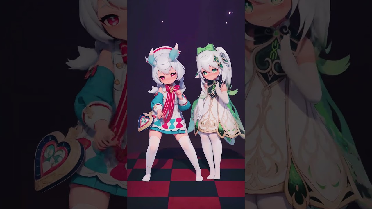 【Genshin Impact MMD／4K／60FPS】Nahida，Sigewinne Vanitosa Dance