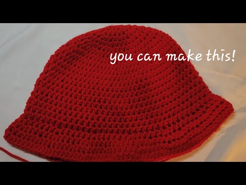 "How to Crochet a Stylish Bucket Hat: Step-by-Step Tutorial" Easy