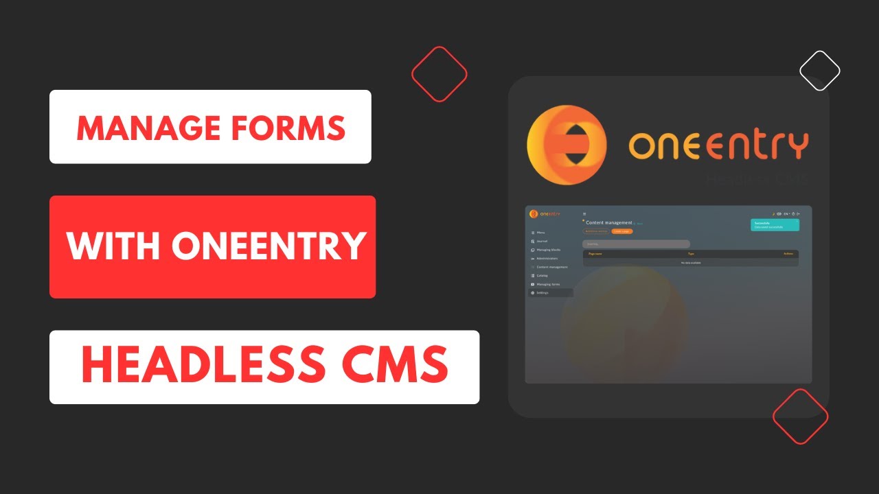 Manage Forms With OneEntry Headless CMS