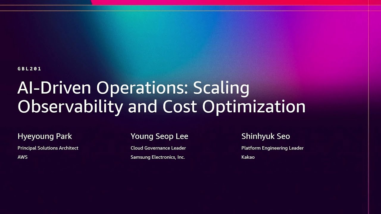 AWS re:Invent 2025 - AI-Driven Operations: Scaling Observability and Cost Optimization (GBL201)
