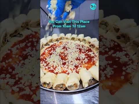 Unique Stadium Pizza Only In Delhi | Curly Tales #shorts