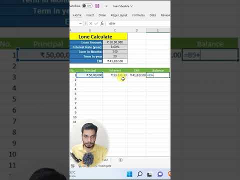 How to create loan Payment Schedule in Excel / How To Create an Amortization schedule Table In Excel