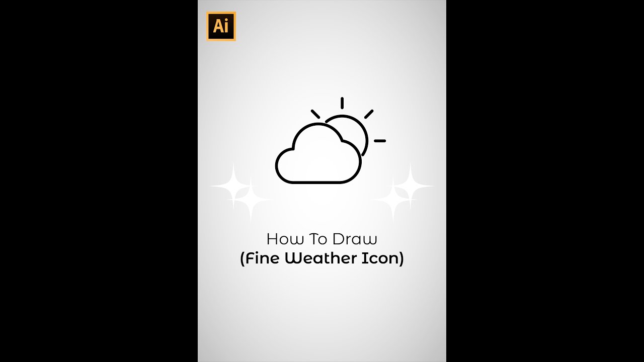 Easy Drawing Weather Icon in Adobe Illustrator