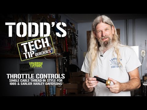 Throttle Controls For '95 & Earlier Harley-Davidson Motorcycles Single Cable Thread-In Style CV S&S