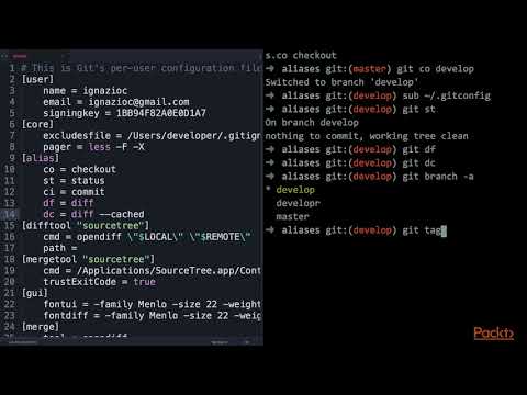 Learn Conquering Git Advanced Training Guide Improve Git with Aliases| packtpub com - Mind Luster