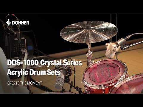 (Accept Offer) Donner DDS-1000 Crystal 22-inch 5-Drum Set for | Reverb