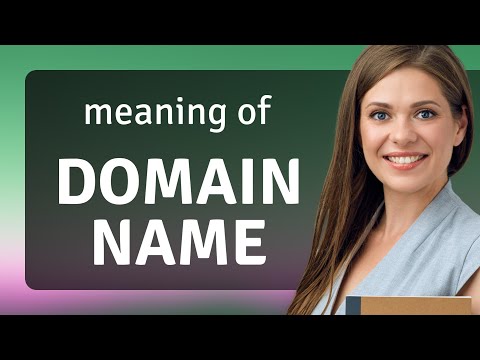 Domain name • what is DOMAIN NAME meaning