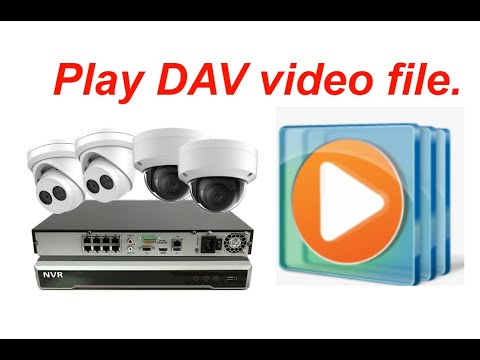 how to play .dav video file in windows media player. convert .dav into .avi.play cc camera footage.