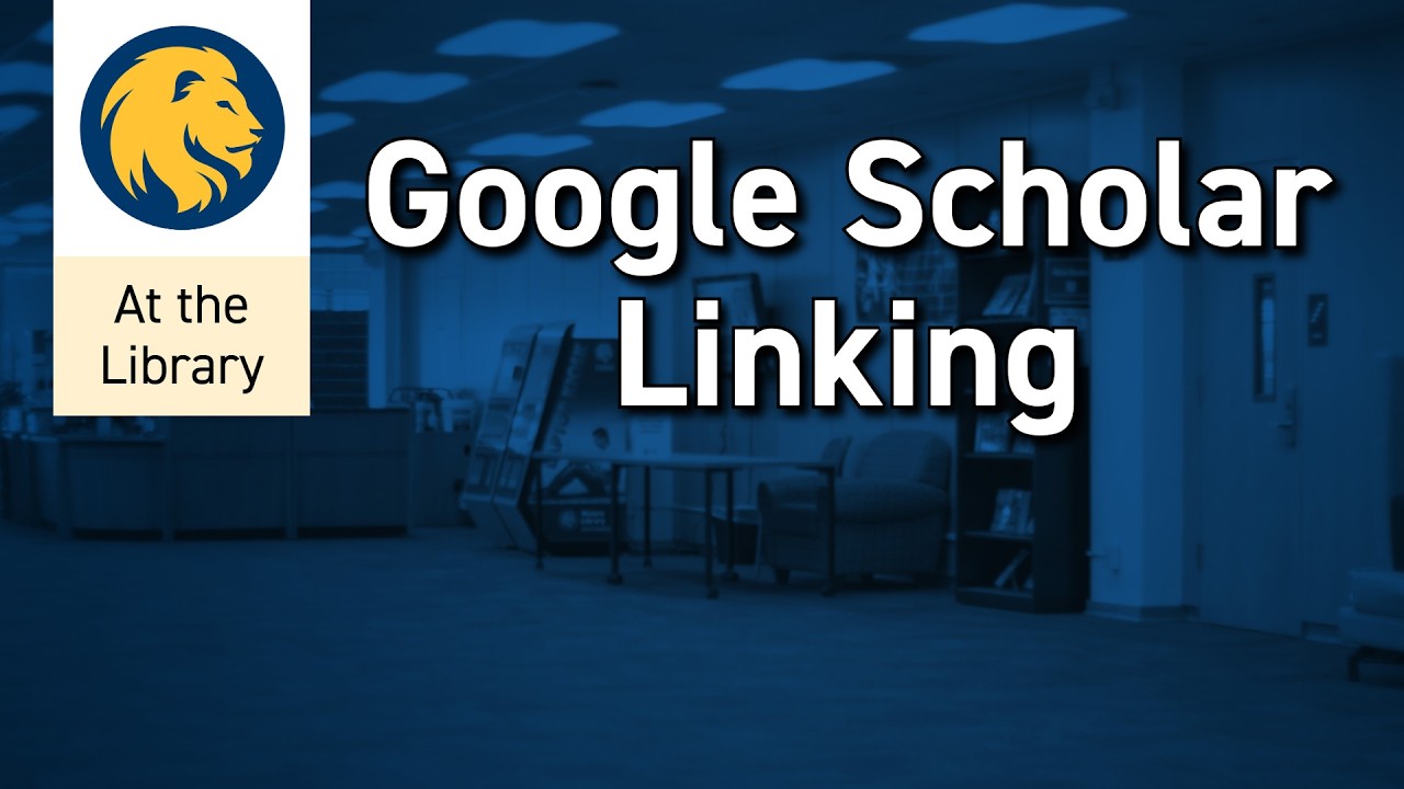 How to Link Google Scholar to Library Resources | Tutorial