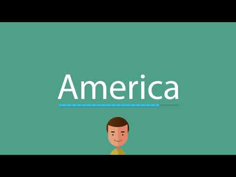 How to pronounce America