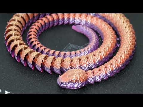 3D Printed Articulated Snake | Timelapse | Sovol SV01 Pro