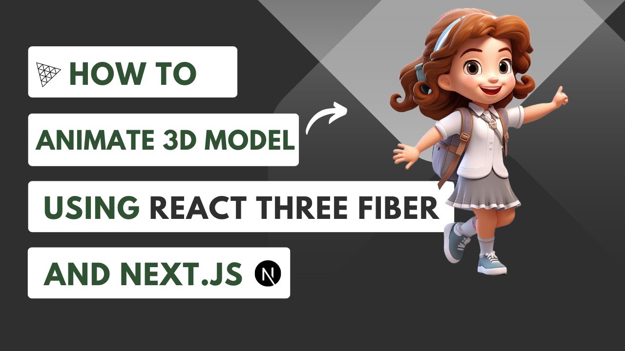 How to animate 3D models using React Three Fiber and Three.js | Next.js Tutorial