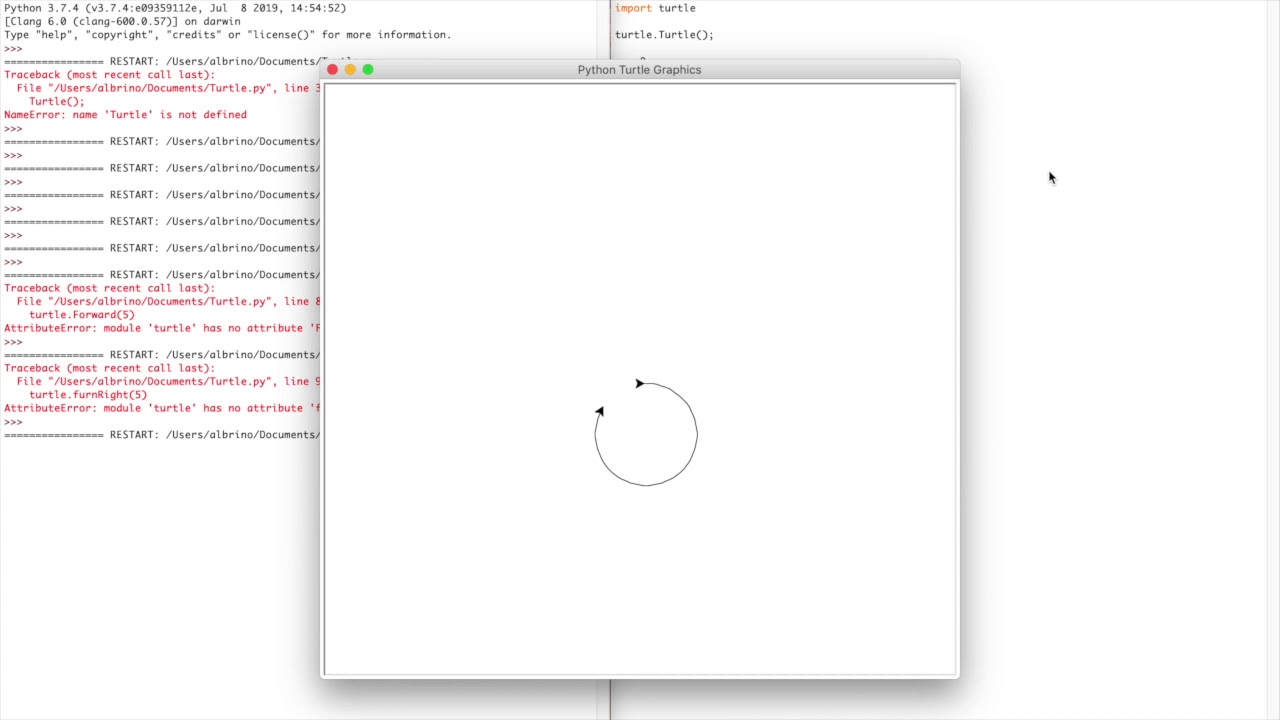 Python Turtle Basics - [Part 1]