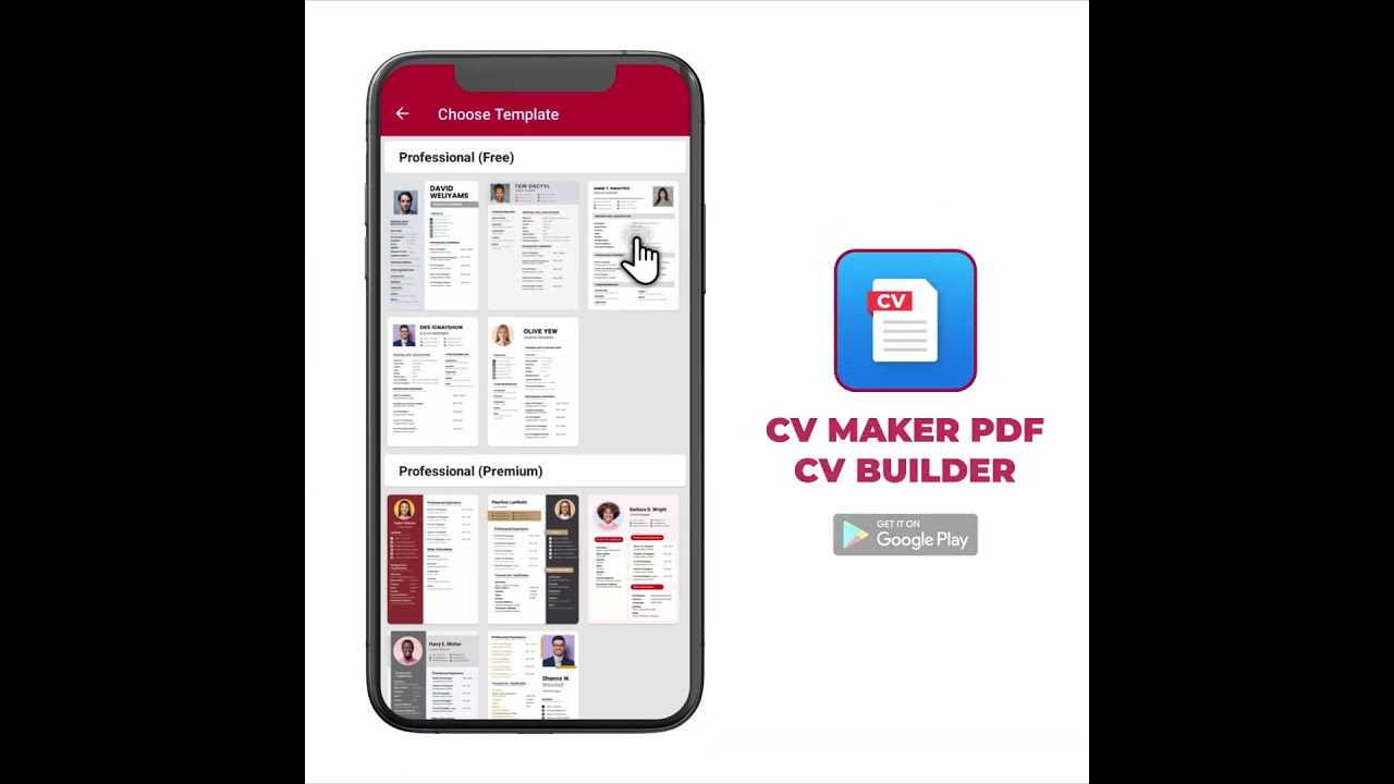 CV Builder in Pdf format
