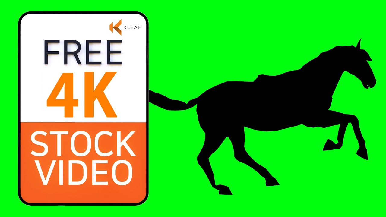 Free Stock Videos – Horse silhouette running on green screen seamless loop