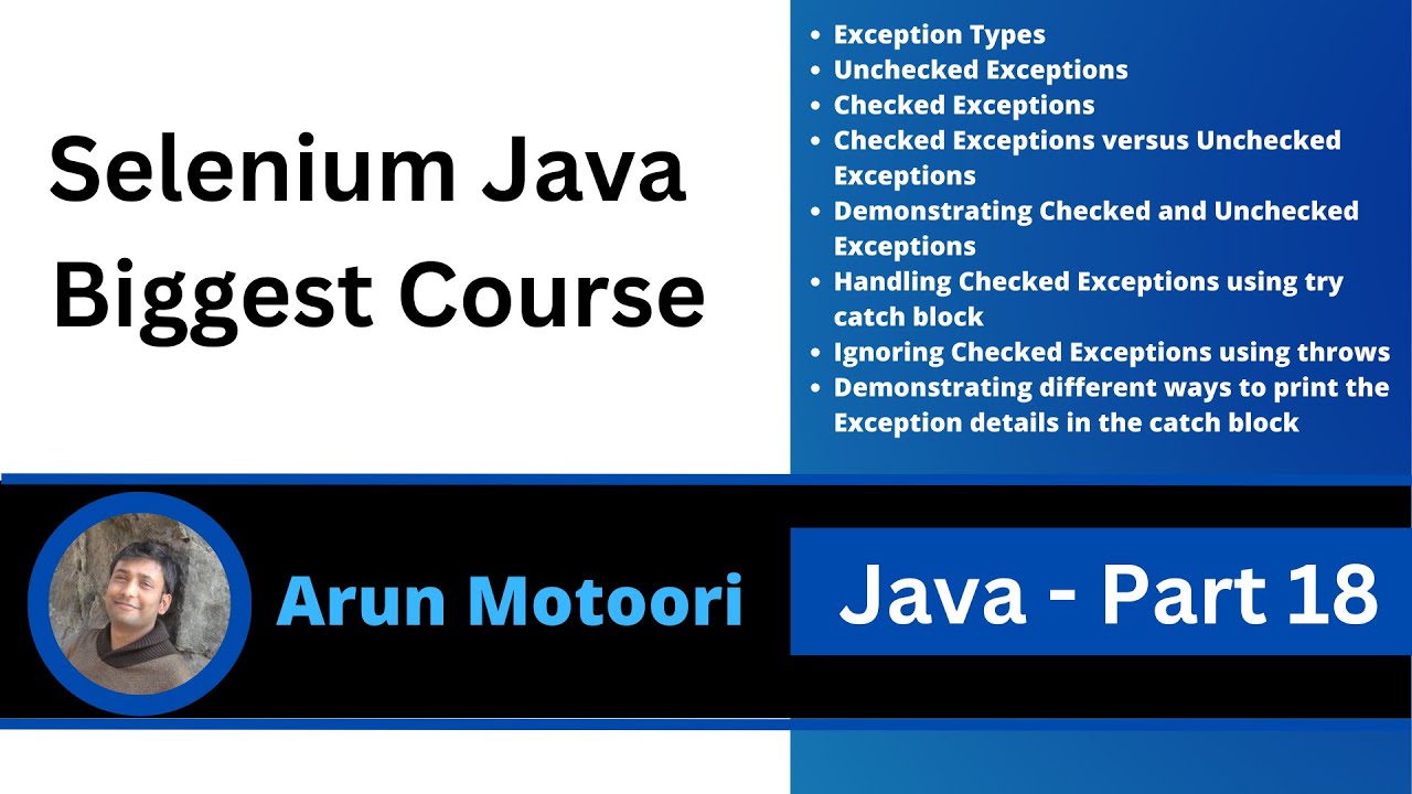 Java - Part 18 (Selenium Java Biggest Course)
