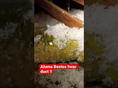 Blown in insulation is only good for one thing hiding everything else, but I did find a aluma Bestos