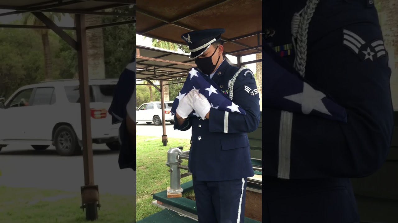 Francis E. Hawke funeral flag presentation