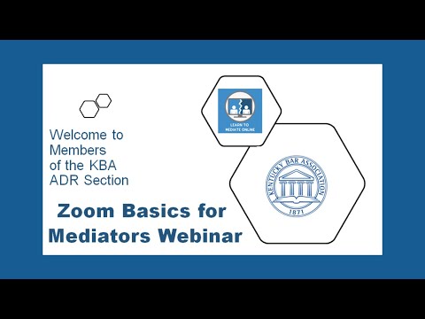 KBA DRS Online Mediation Webinar from Susan Guthrie on 7.30.2020