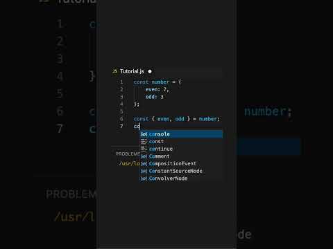 JavaScript: How to destructure an object
