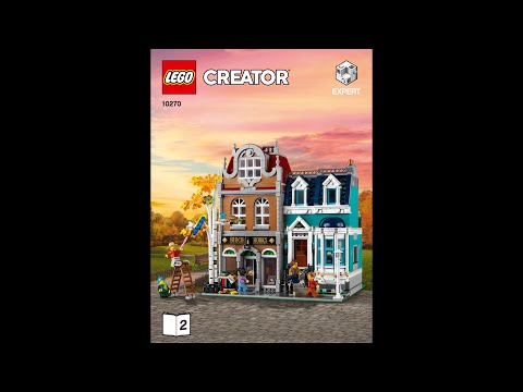 LEGO 10270 Bookshop (4K) - building instructions 2/2
