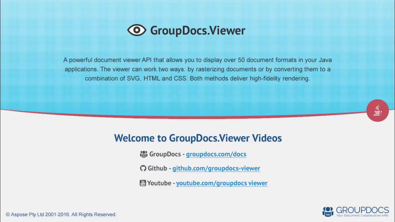 GroupDocs Viewer for Java Front End