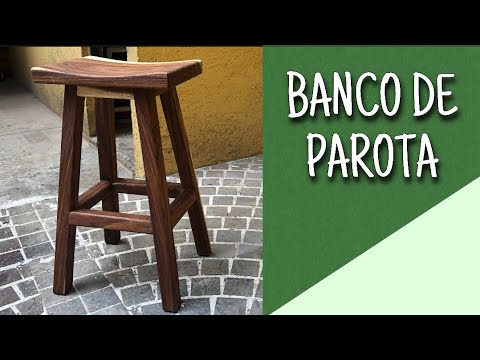 Banco Alto de Parota con Asiento Curvo | PAROTA STOOL