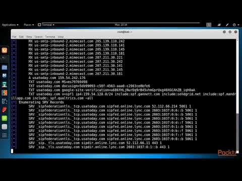 Learn Information Gathering with Kali Linux Using DNSRecon | packtpub com - Mind Luster