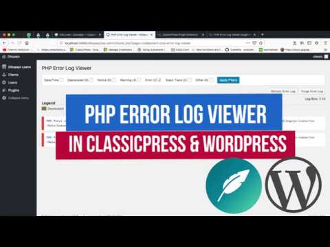 PHP Error Log viewer plugin - Fix server Error Log issues ClassicPress Plugins & Themes