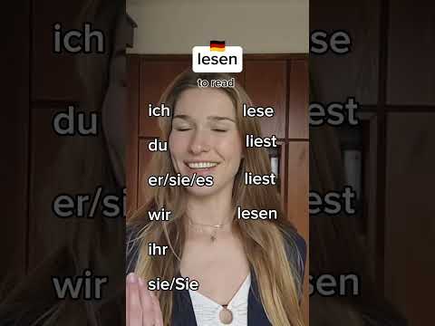 Konjugation "lesen" #einfachdeutsch #lernedeutsch #deutschunterricht #deutschmitdana