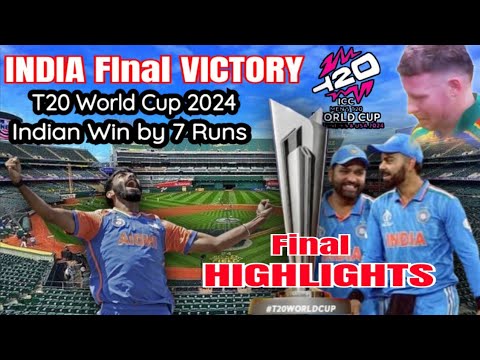 HIGHLIGHTS || India V/S S Africa || Final T20 World Cup || June 30, 2024
