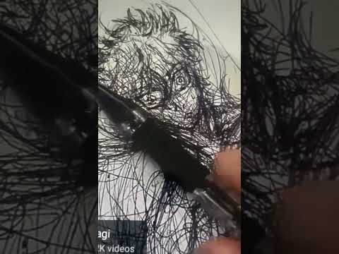 Pen sketch drawing anime