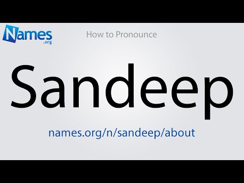 How to Pronounce Sandeep