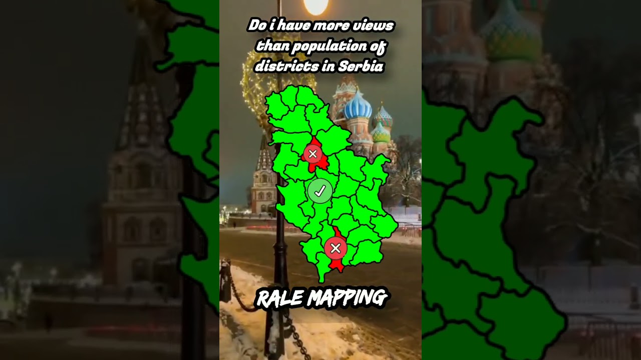 do i have more views than population of districts in Serbia