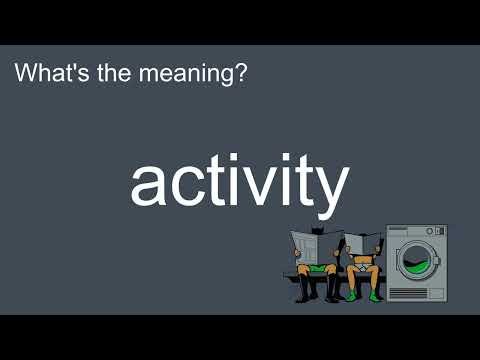 What's the meaning of "activity", How to pronounce? #meaning #pronunciation #Dictionary