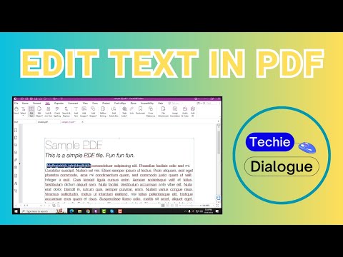 How to Edit Text in PDF