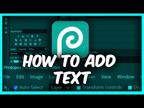 Photopea Tutorial: How To Add Text For Beginners