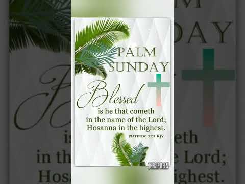 Matt 21:9 Blessed is he who comes in the name of the Lord! Hosanna in the highest!”🌿