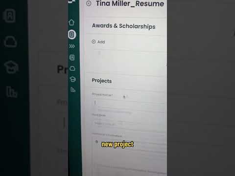 Projects on a resume