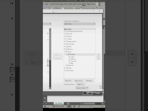 Excel tip how to add the developer tab #exceltricks
