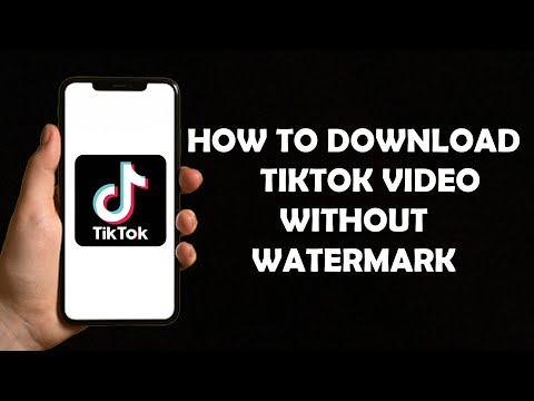 How to Download Tiktok Video without Watermark || Remove Tiktok Watermark