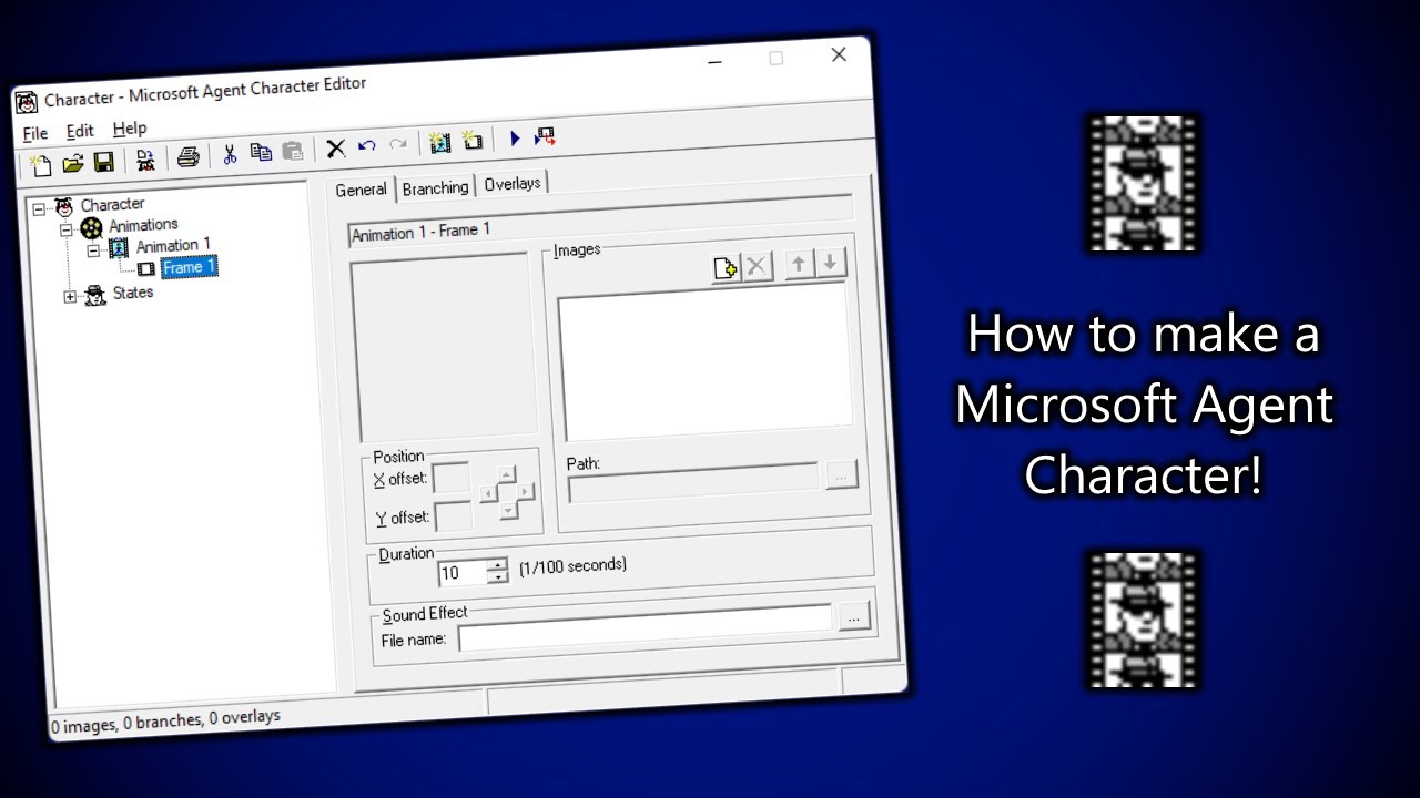 How to make a Microsoft Agent character!