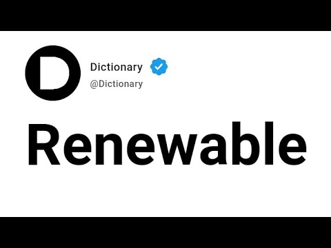 Renewable Meaning In English